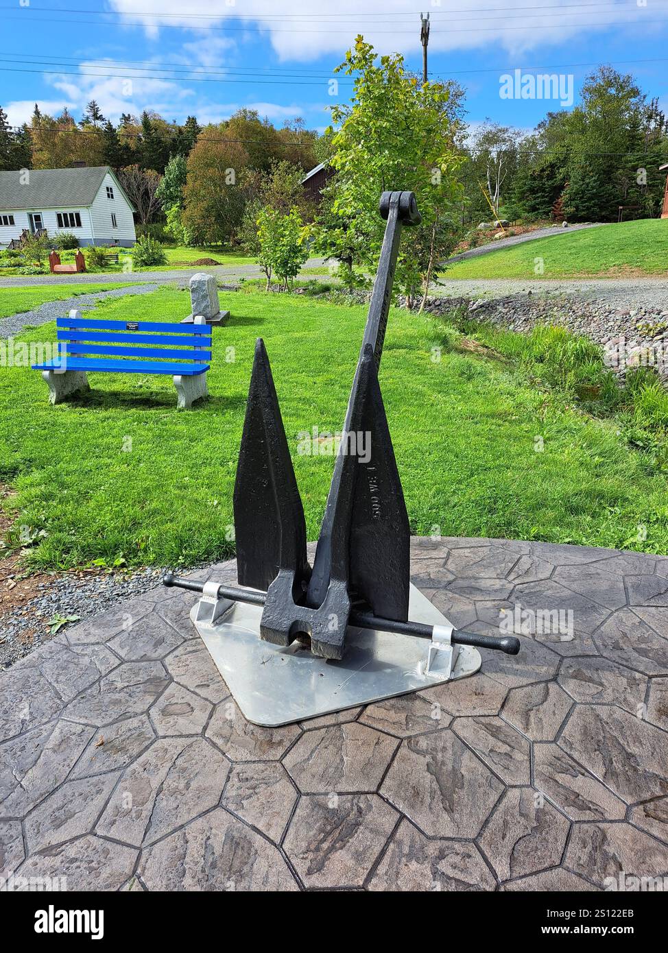 Boat anchor display at the Cranford Family community park in New ...