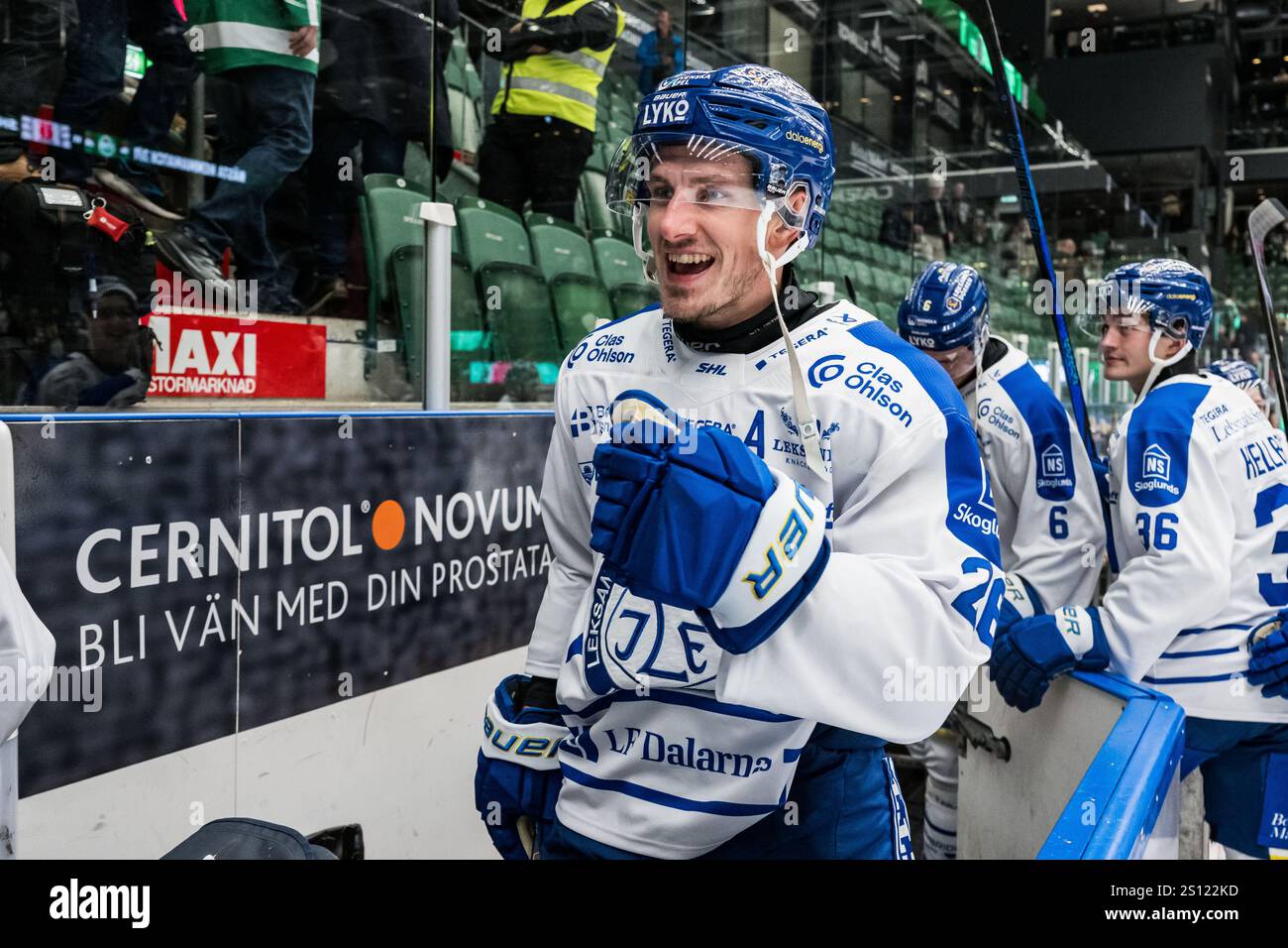 241230 Leksands Patrik Norén efter ishockeymatchen i SHL mellan Rögle och Leksand den 30 ...
