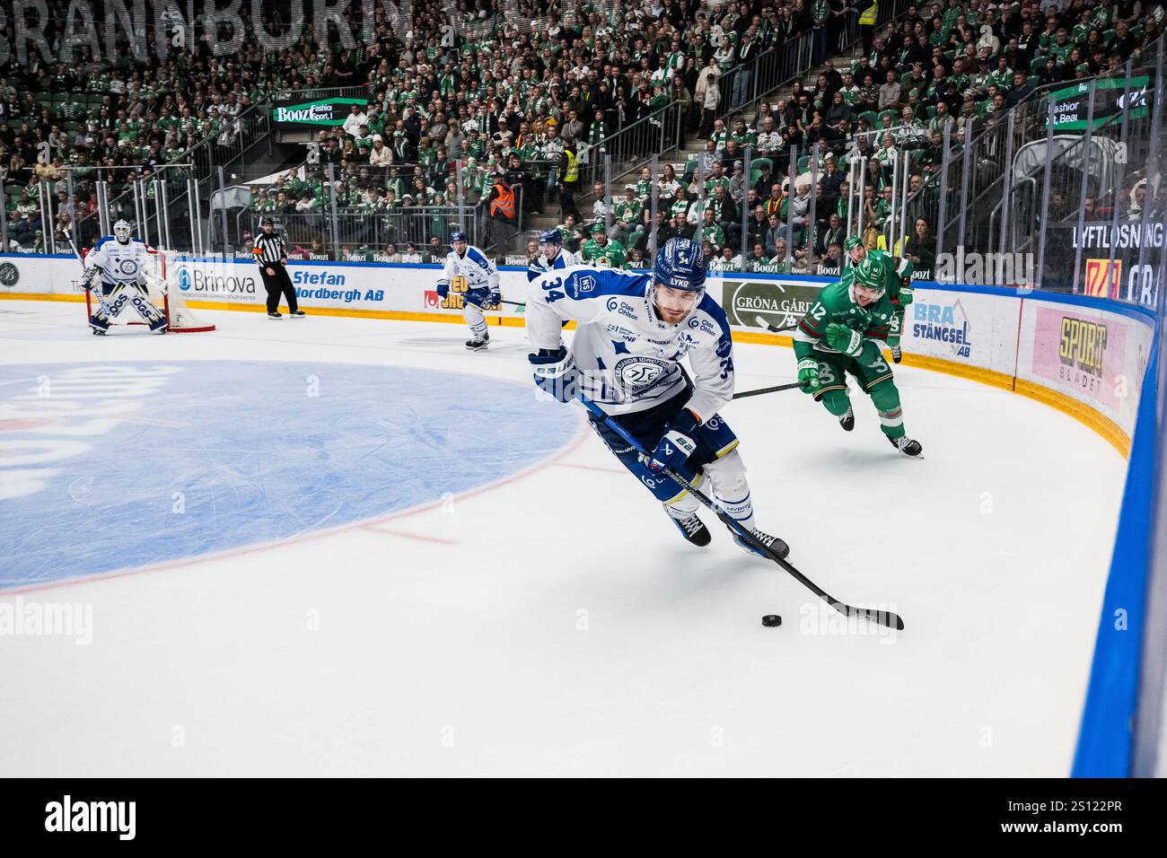 241230 Leksands Peter Cehlarik under ishockeymatchen i SHL mellan Rögle och Leksand den 30 ...