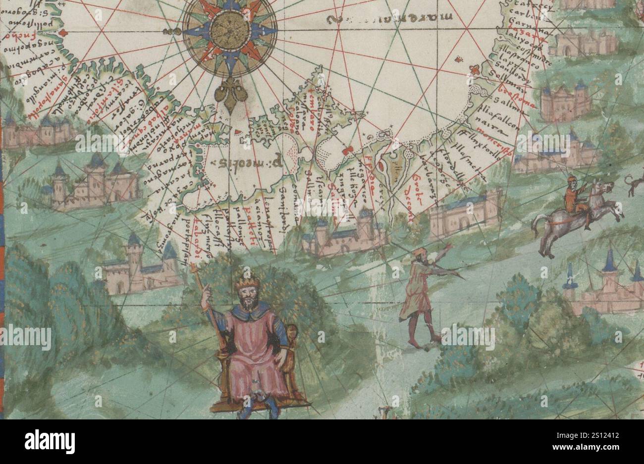 Europe and northern Africa. HM 29. PORTOLAN ATLAS, anonymous (Dieppe ...