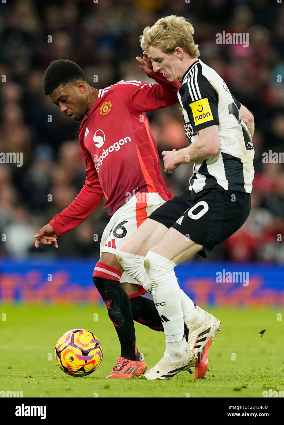 Manchester, UK. 30th Dec, 2024. Amad Diallo of Manchester United ...