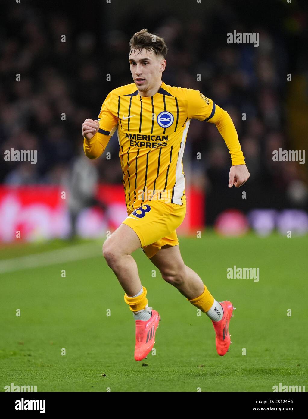Brighton and Hove Albion's Brajan Gruda during the Premier League match ...