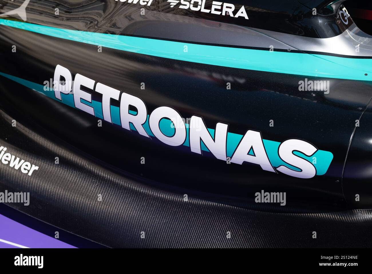 particular formula one car of the Mercedes team, AMG PETRONAS, F1, one ...