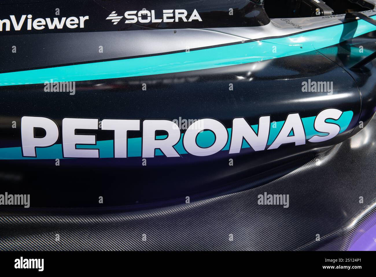 particular formula one car of the Mercedes team, AMG PETRONAS, F1, one ...
