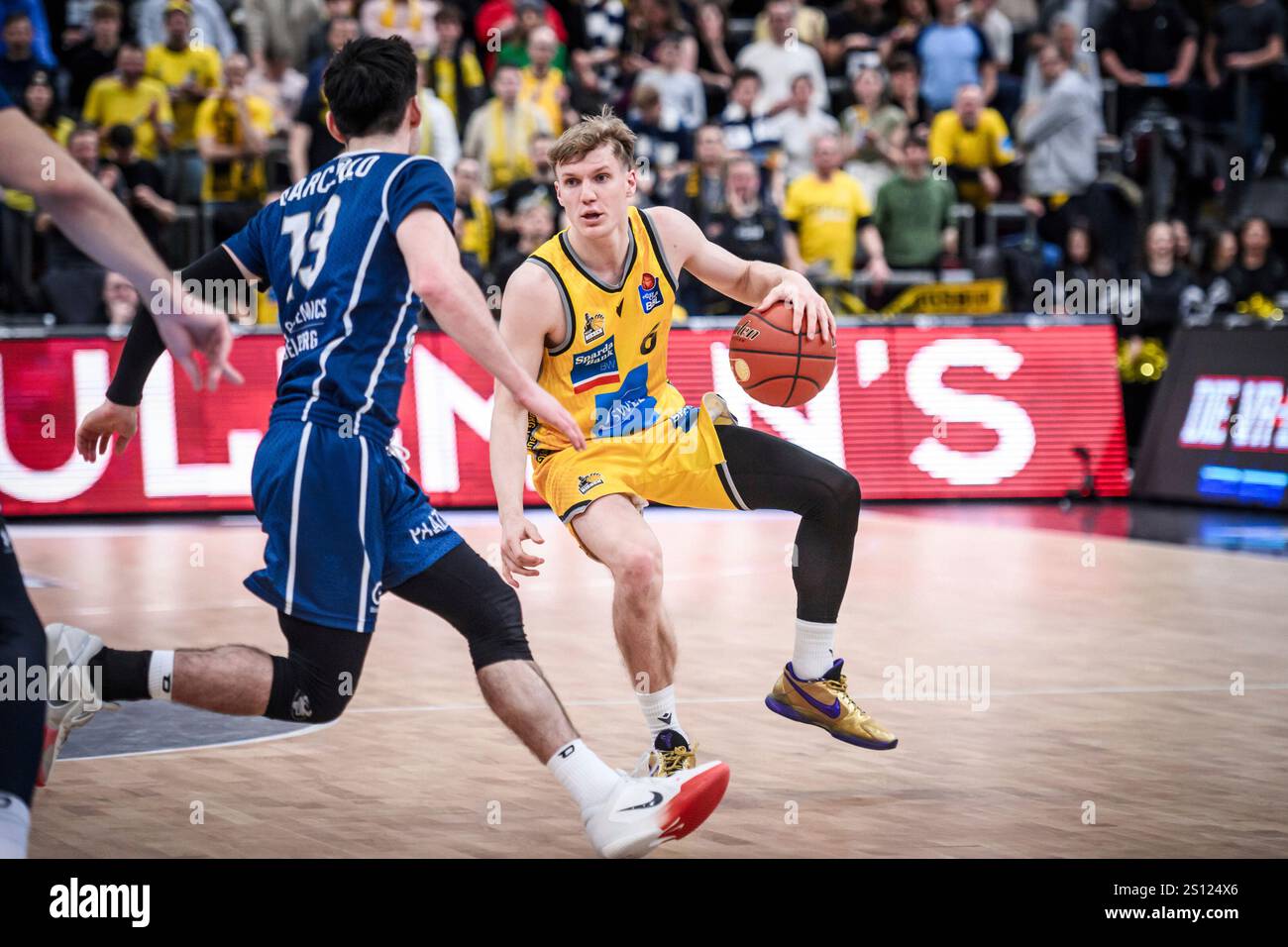 Ludwigsburg, Deutschland. 30th Dec, 2024. Johannes Patrick (MHP Riesen Ludwigsburg, #06) vs ...