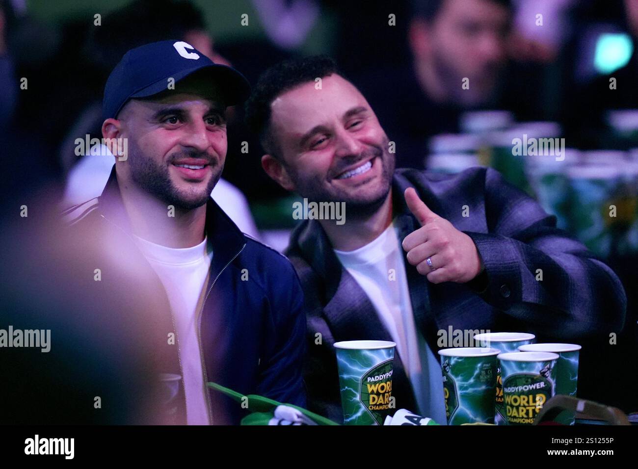 Manchester City footballer Kyle Walker in the crowd during day thirteen ...