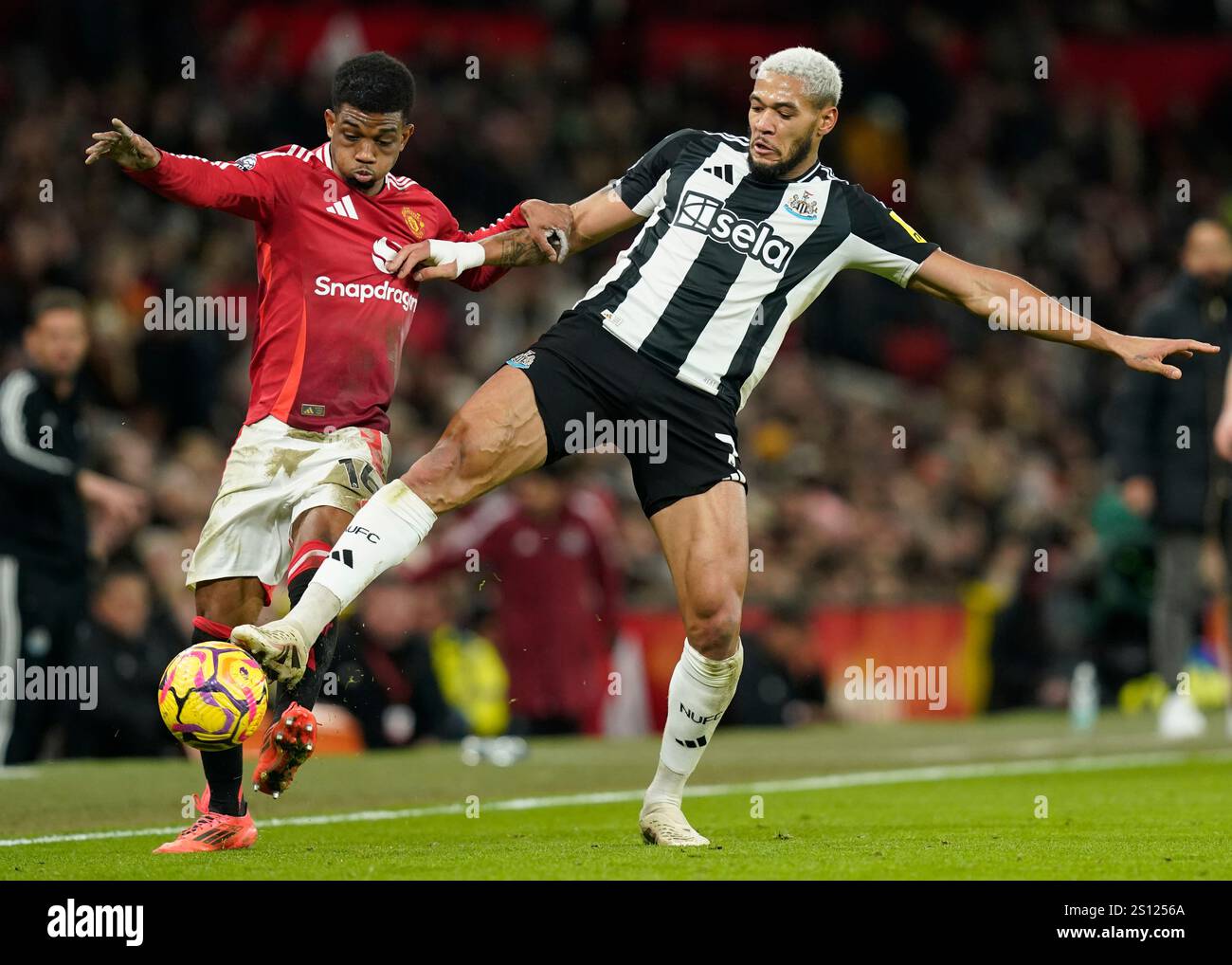 Manchester, UK. 30th Dec, 2024. Amad Diallo of Manchester United ...