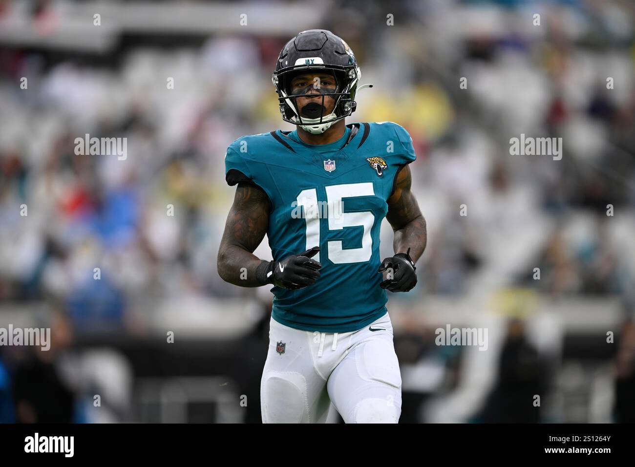 Jacksonville Jaguars wide receiver Tim Jones (15) runs during the ...