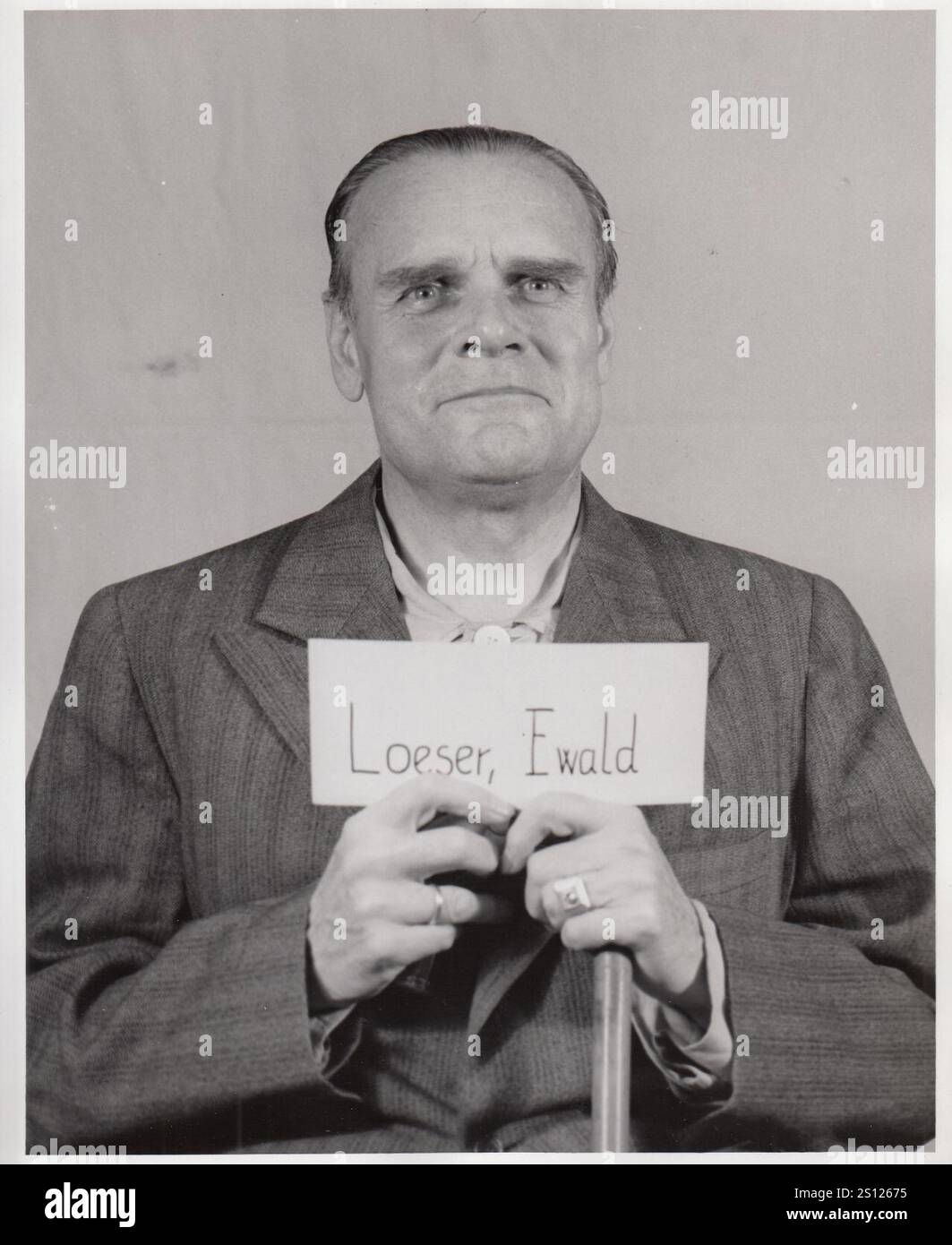 Ewald Loeser Krupp Trial defendant Stock Photo - Alamy
