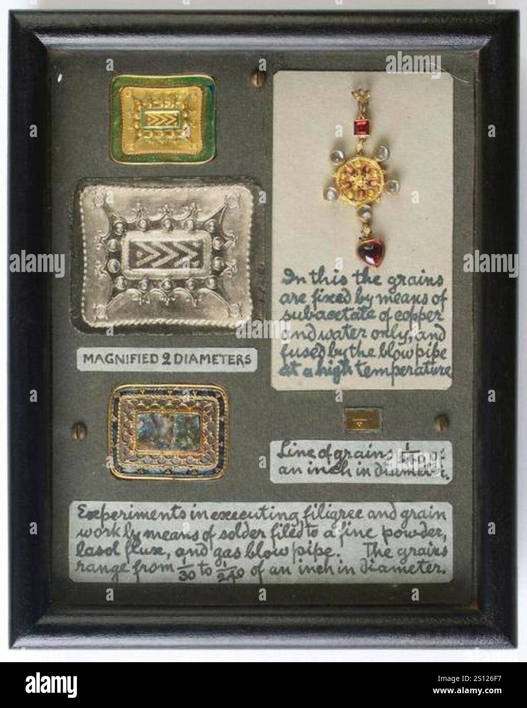 Examples Of Granulated Gold Work - James Cromar Watt Stock Photo - Alamy