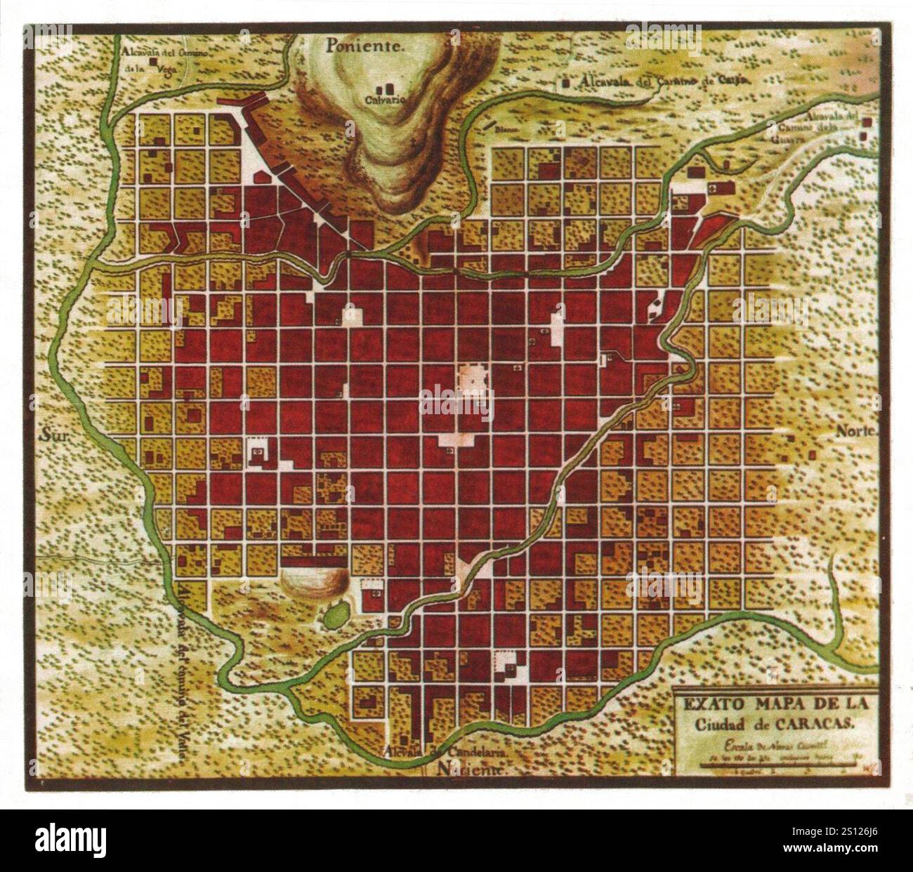 Mapa de caracas hi-res stock photography and images - Alamy