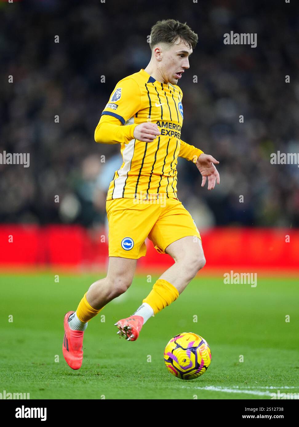 Brighton and Hove Albion's Brajan Gruda during the Premier League match ...