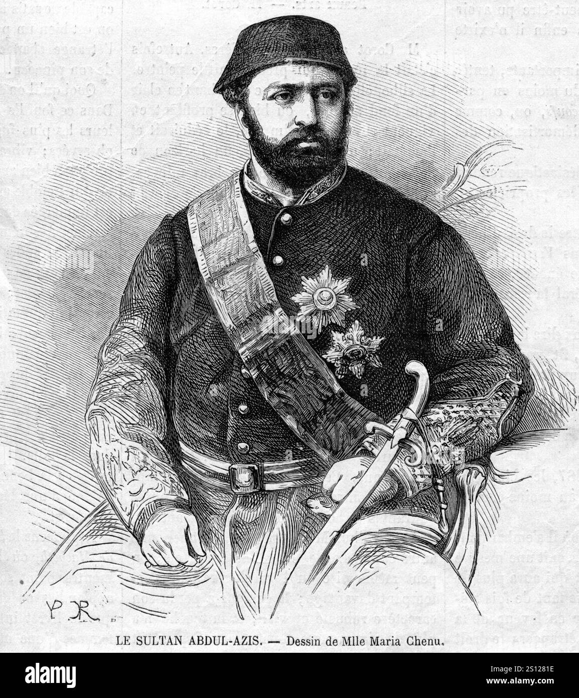 Expo univ 1867 Le Sultan Abdul-Azis par Maria Chenu Stock Photo - Alamy