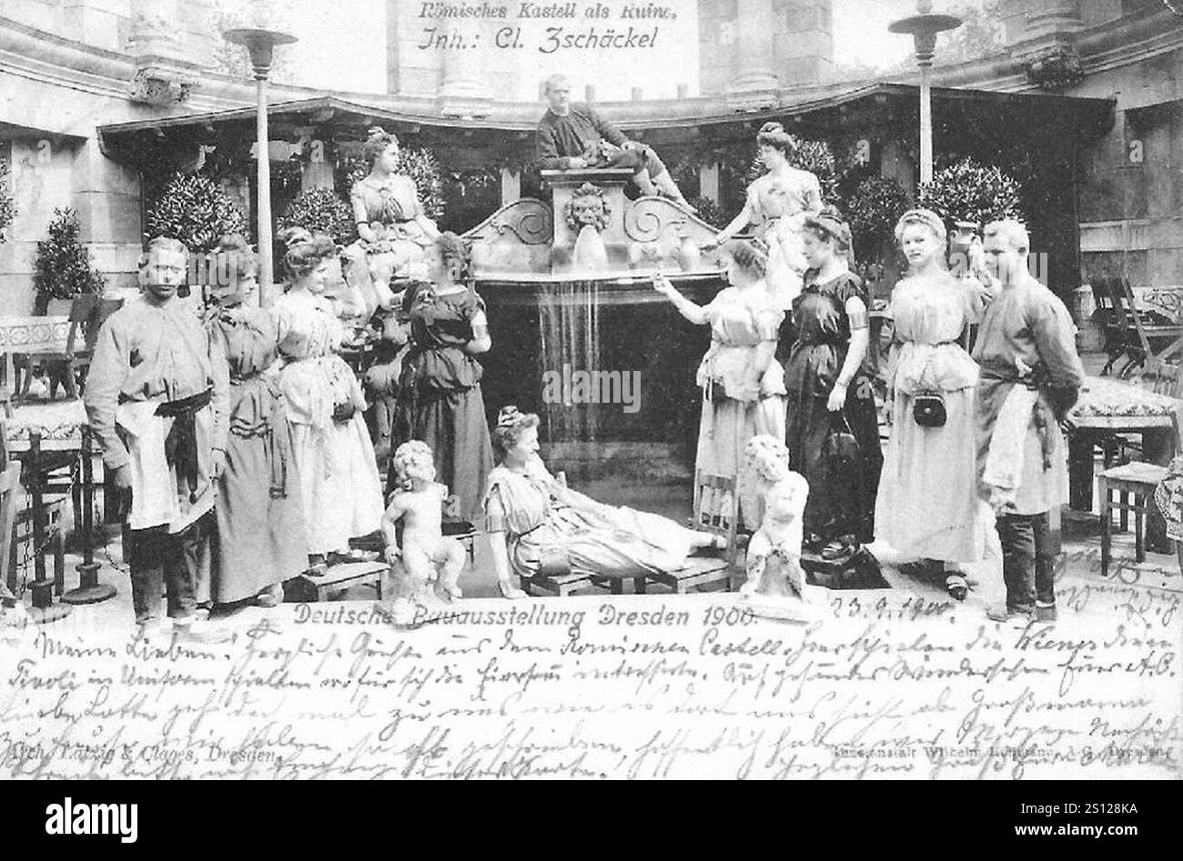 Exposición de construcción en Alemana servicio romano bella época ...