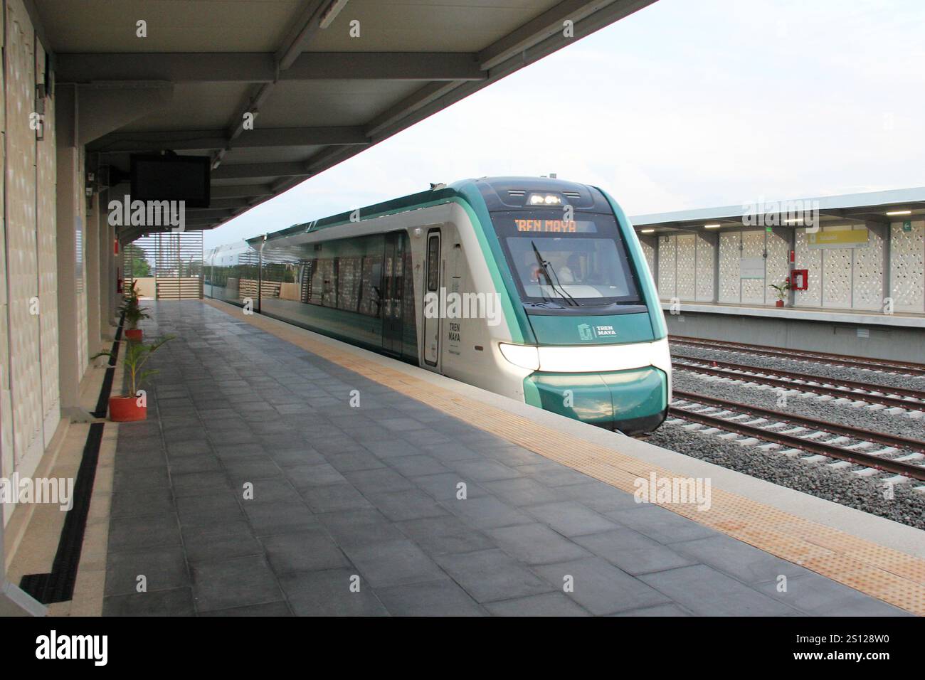 Merida, Yucatan, Mexico - Oct 27 2024: Cars of the Tren Maya at the ...