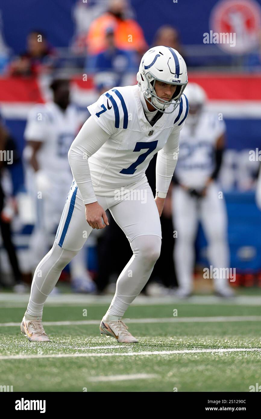 Indianapolis Colts place kicker Matt Gay (7) kicks during an NFL ...