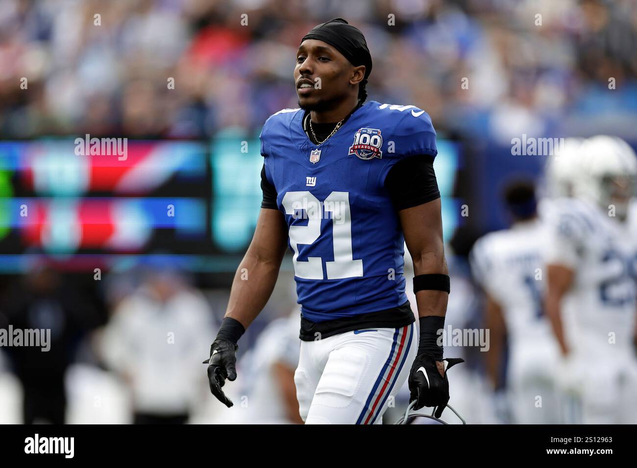 New York Giants cornerback Adoree' Jackson (21) reacts during an NFL ...