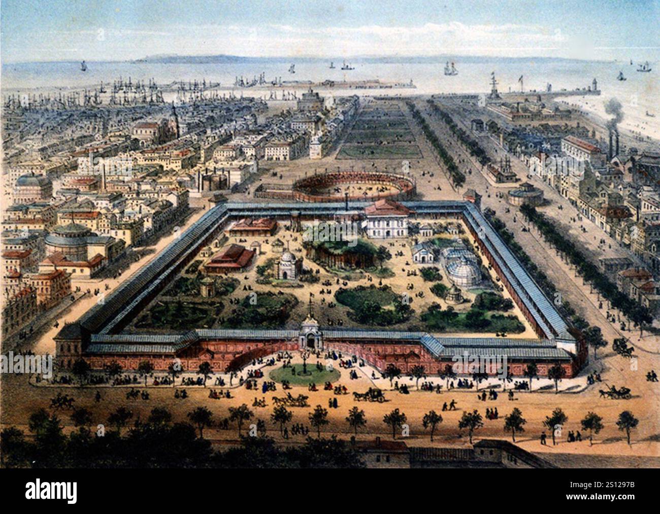 Exposition Maritime Internationale du Havre (1868) - vue générale 3 ...