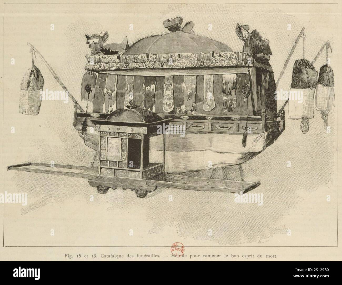 Exposition objets coréens, Le Monde Illustré - 19 - Catafalque des ...