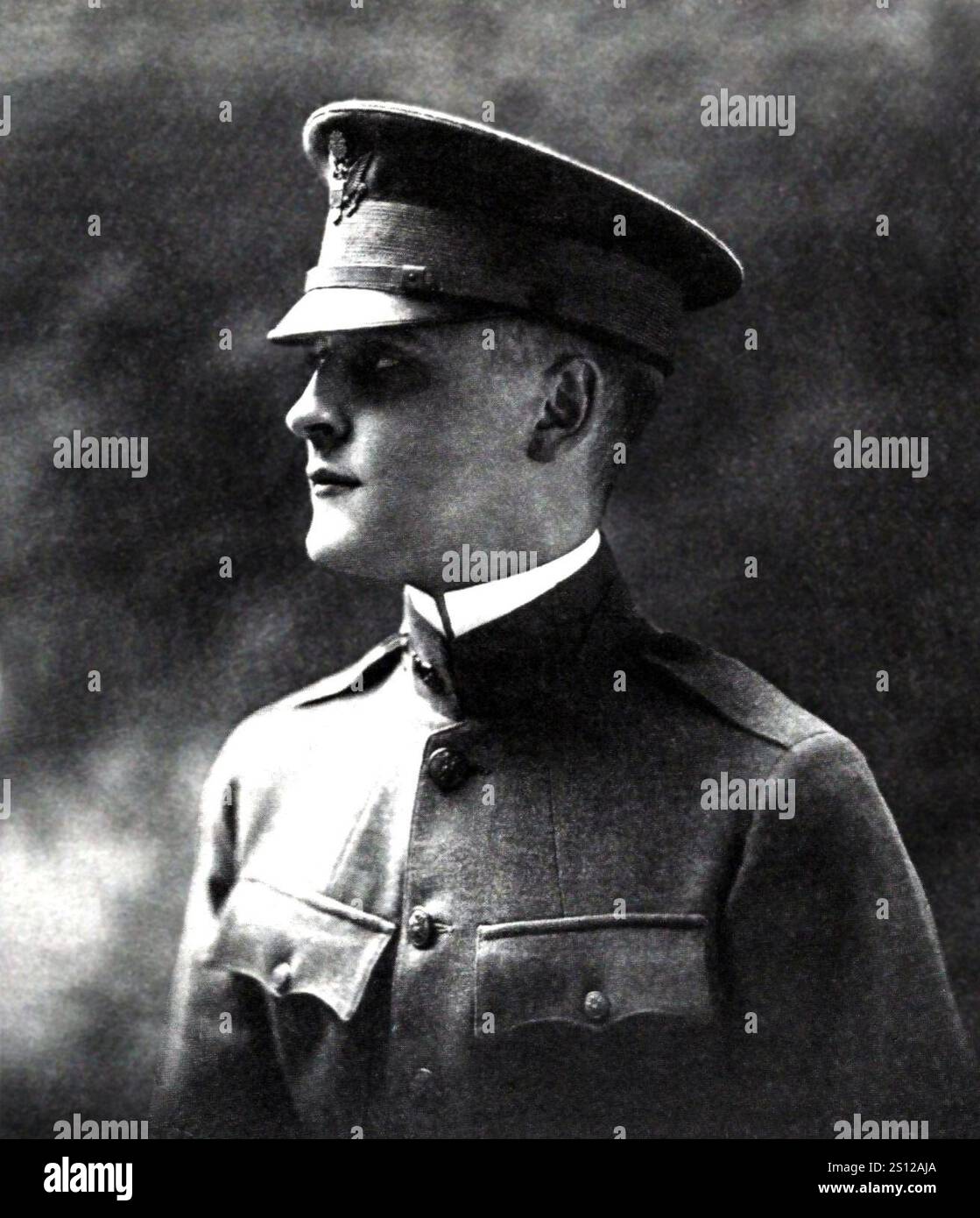 F. Scott Fitzgerald - World War I Uniform With Hat - 1917 Stock Photo ...
