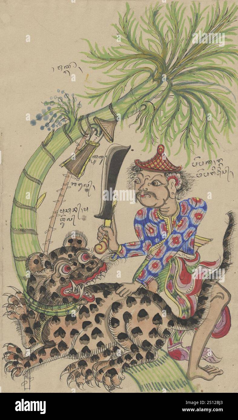 Fable of the bull, the tiger and the palm-wine tapper. Papaka shows his ...