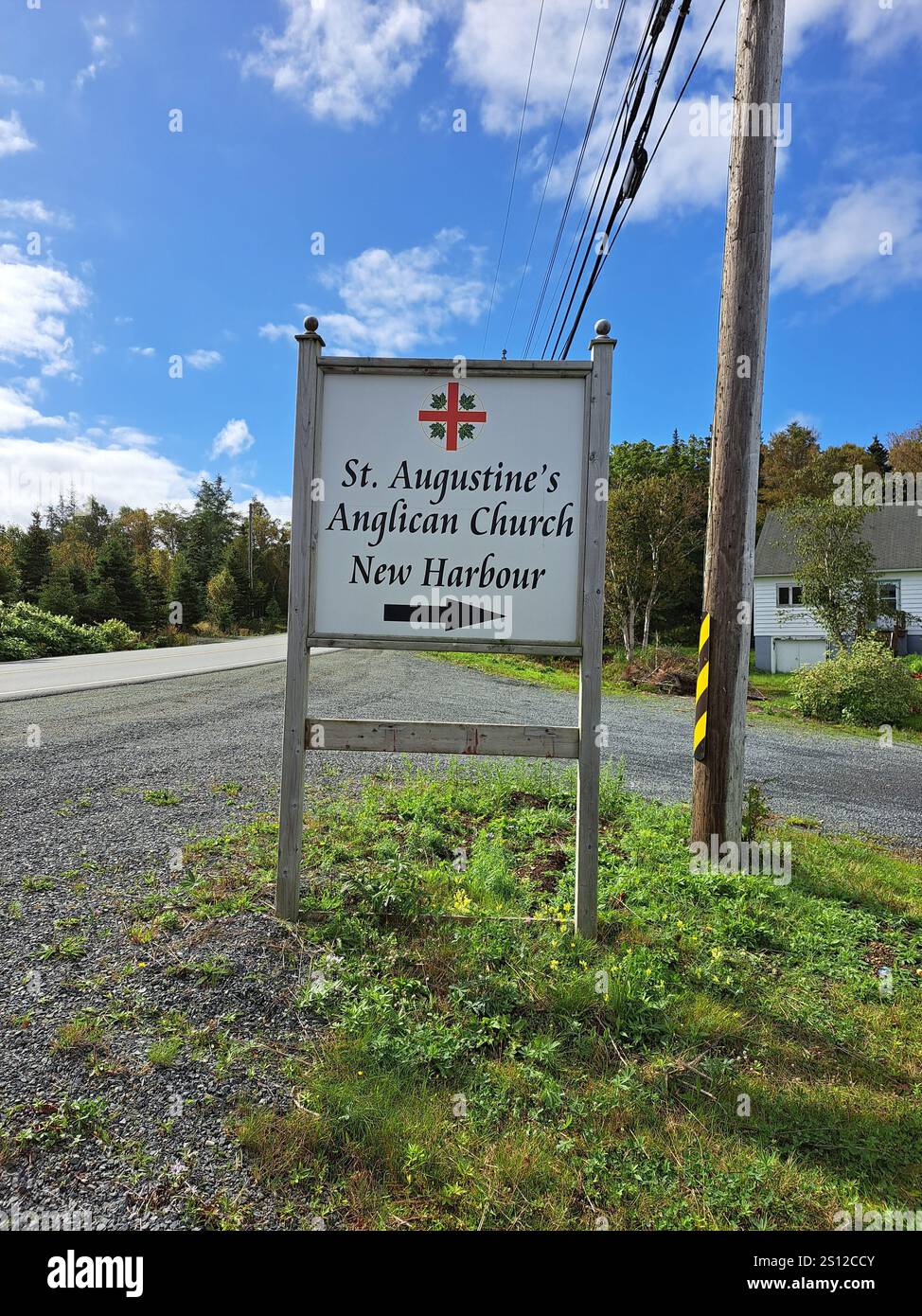 St. Augustine's Anglican Church sign beside the Cranford Family ...