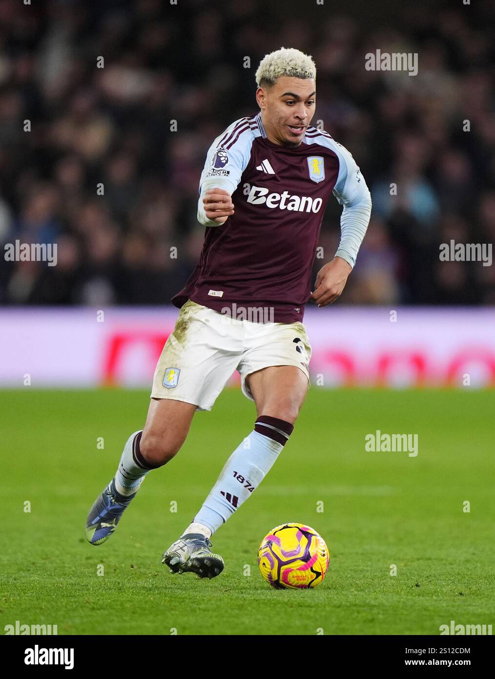 Aston Villa's Morgan Rogers during the Premier League match at Villa ...