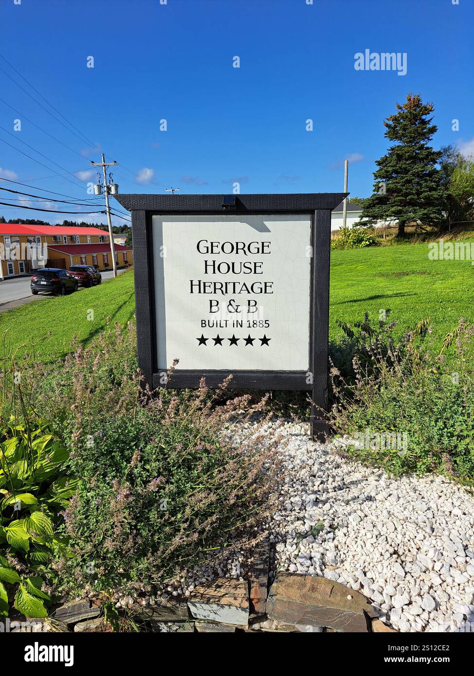 Welcome to George House Heritage bed and breakfast sign in Dildo ...