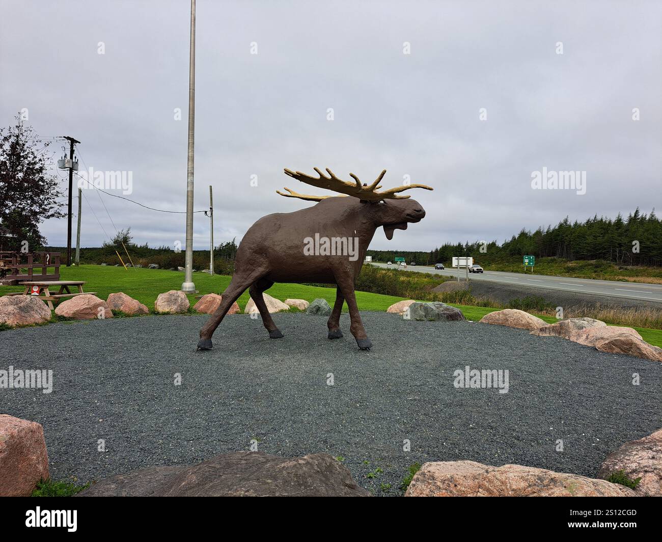 Sculpture of Morris the Moose at Irving Oil Big Stop in Goobies ...