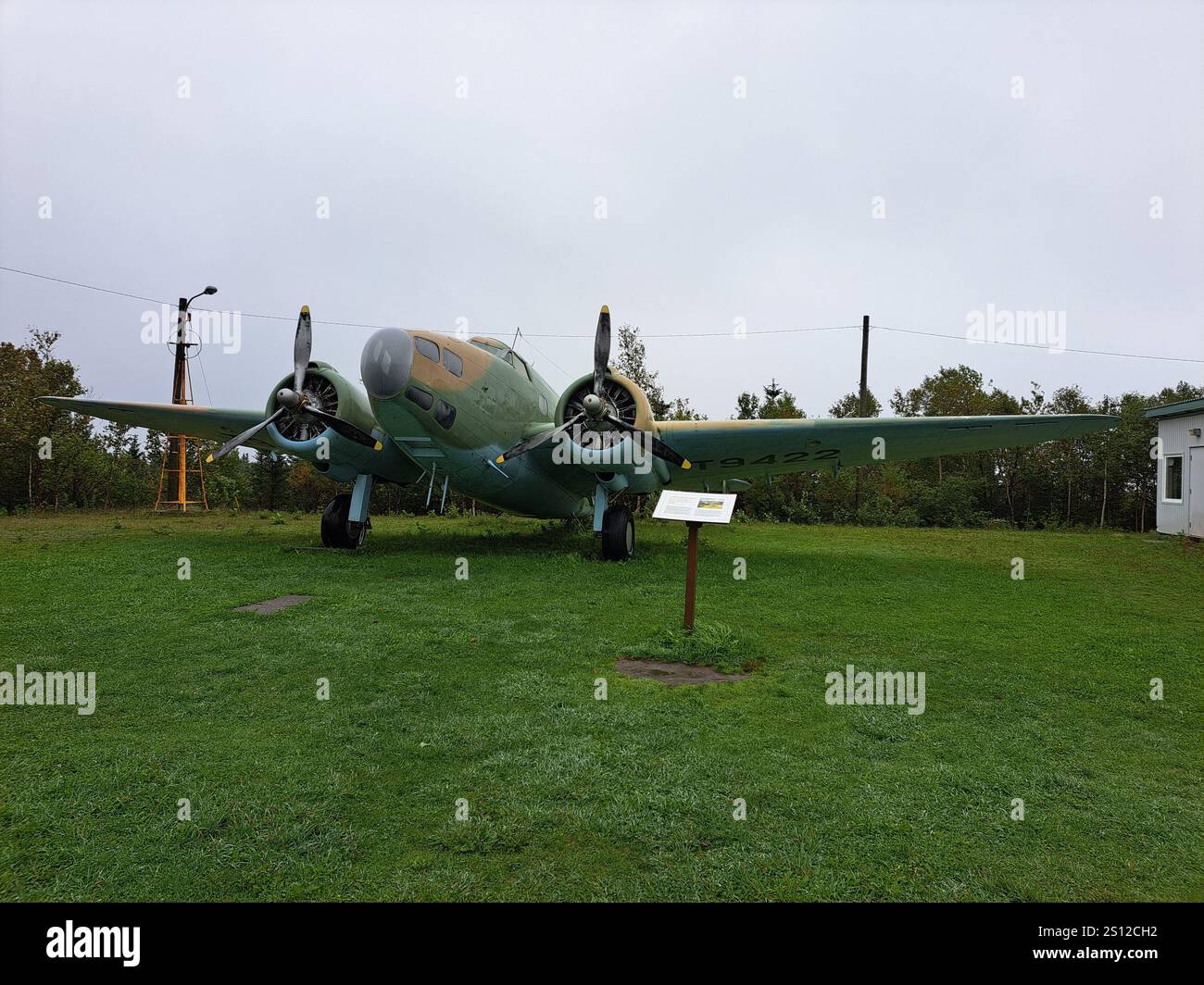 Beech 18S Expeditor light bomber aircraft at the North Atlantic ...