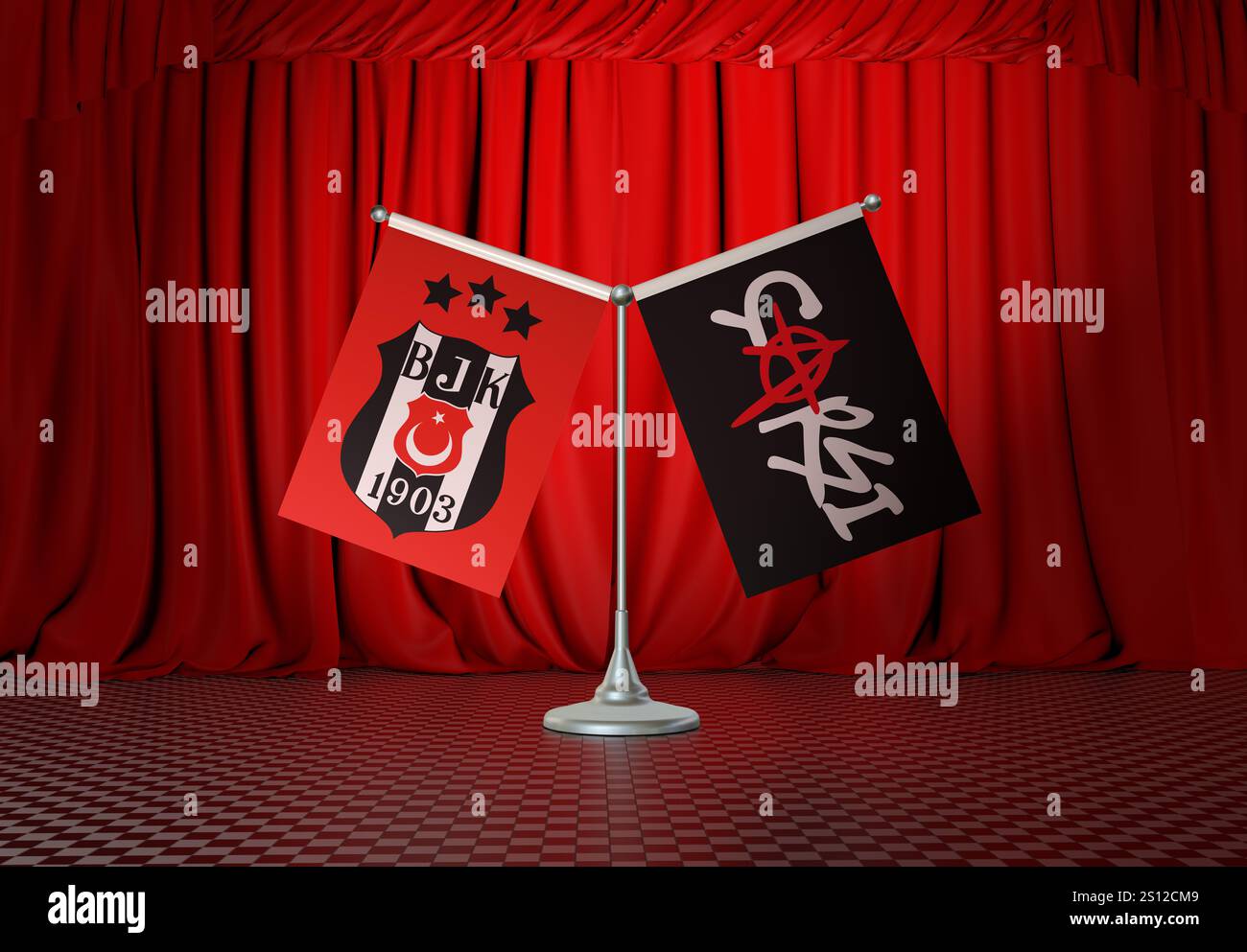 Besiktas JK, Besiktas Gymnastics Club - BJK Visual Design Stock Photo ...