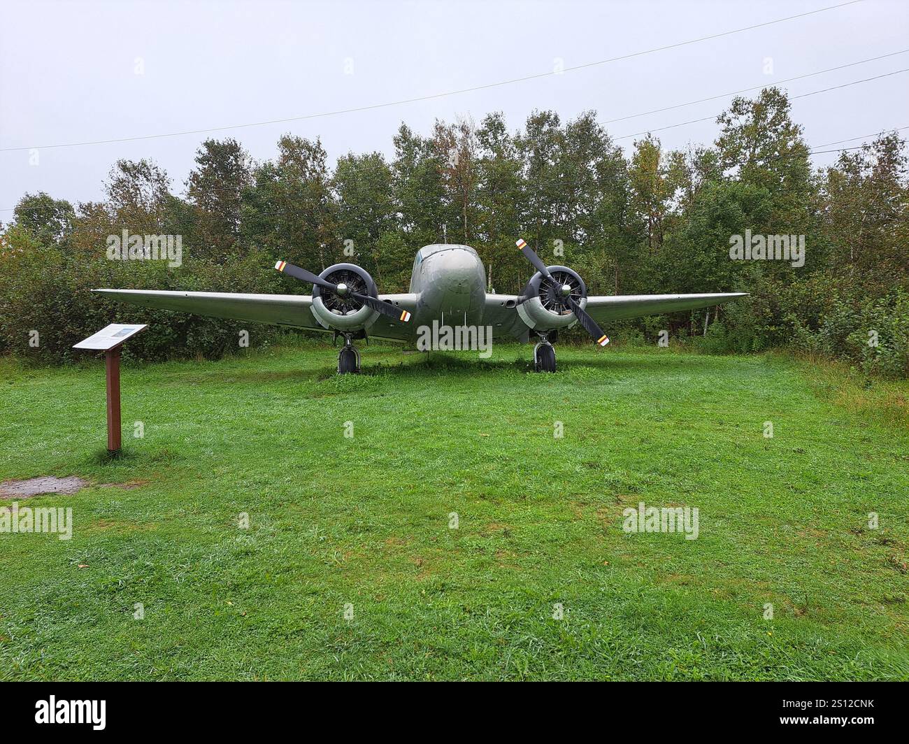 Beech 18S Expeditor light bomber aircraft at the North Atlantic ...