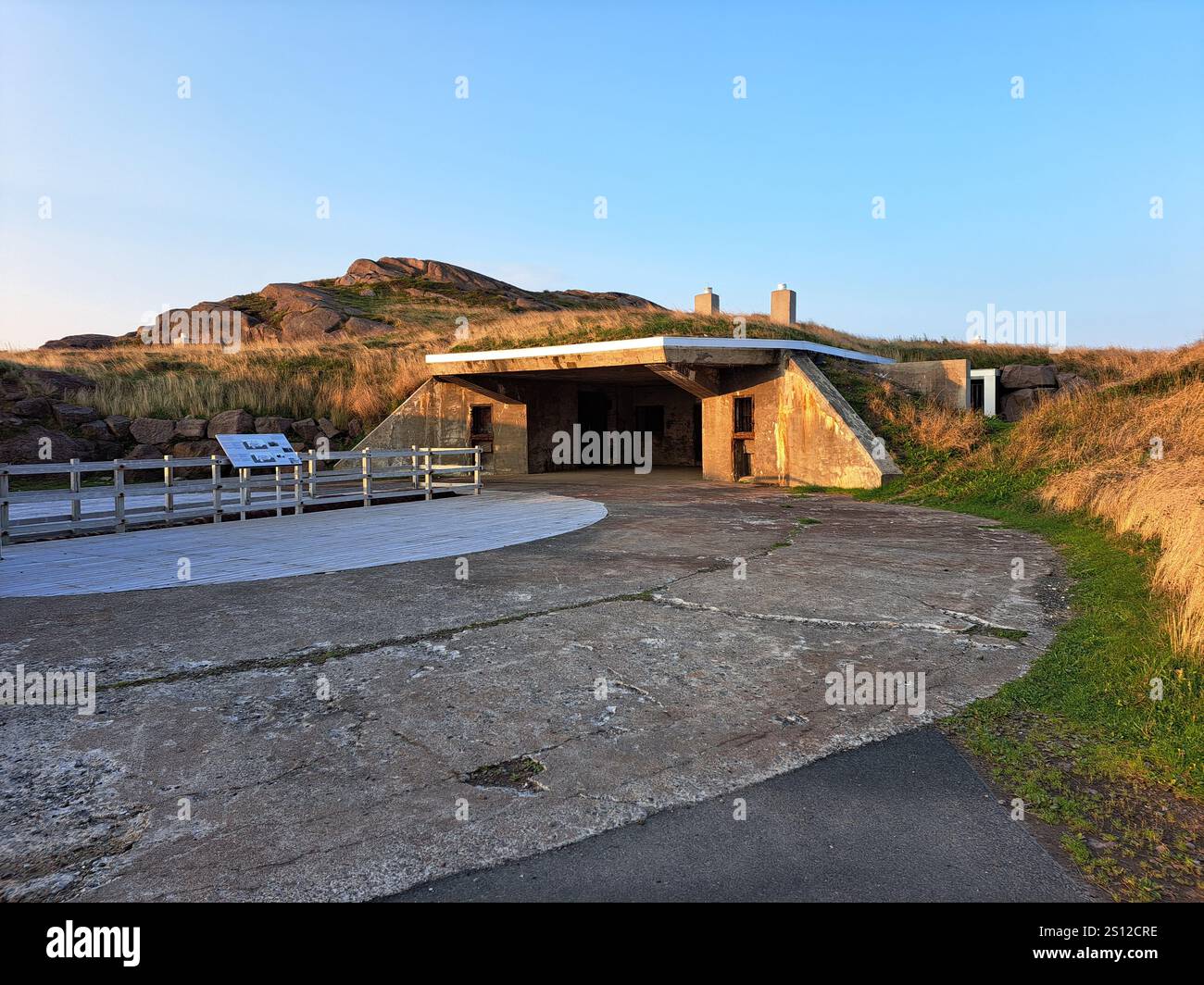 WWII bunker at Cape Spear Lighthouse National Historic Site in St. John ...