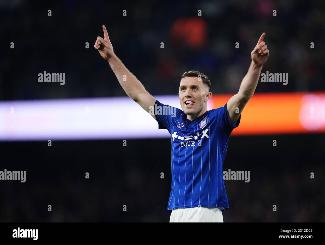 Ipswich Town's Dara O'Shea celebrates their side’s victory in the ...