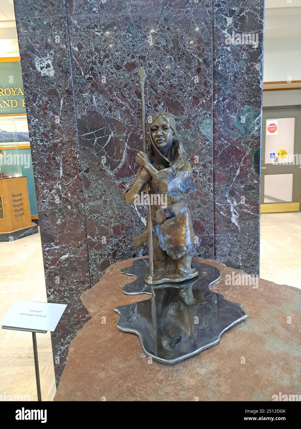 Submerged sculpture inside the provincial Confederation Building in St ...