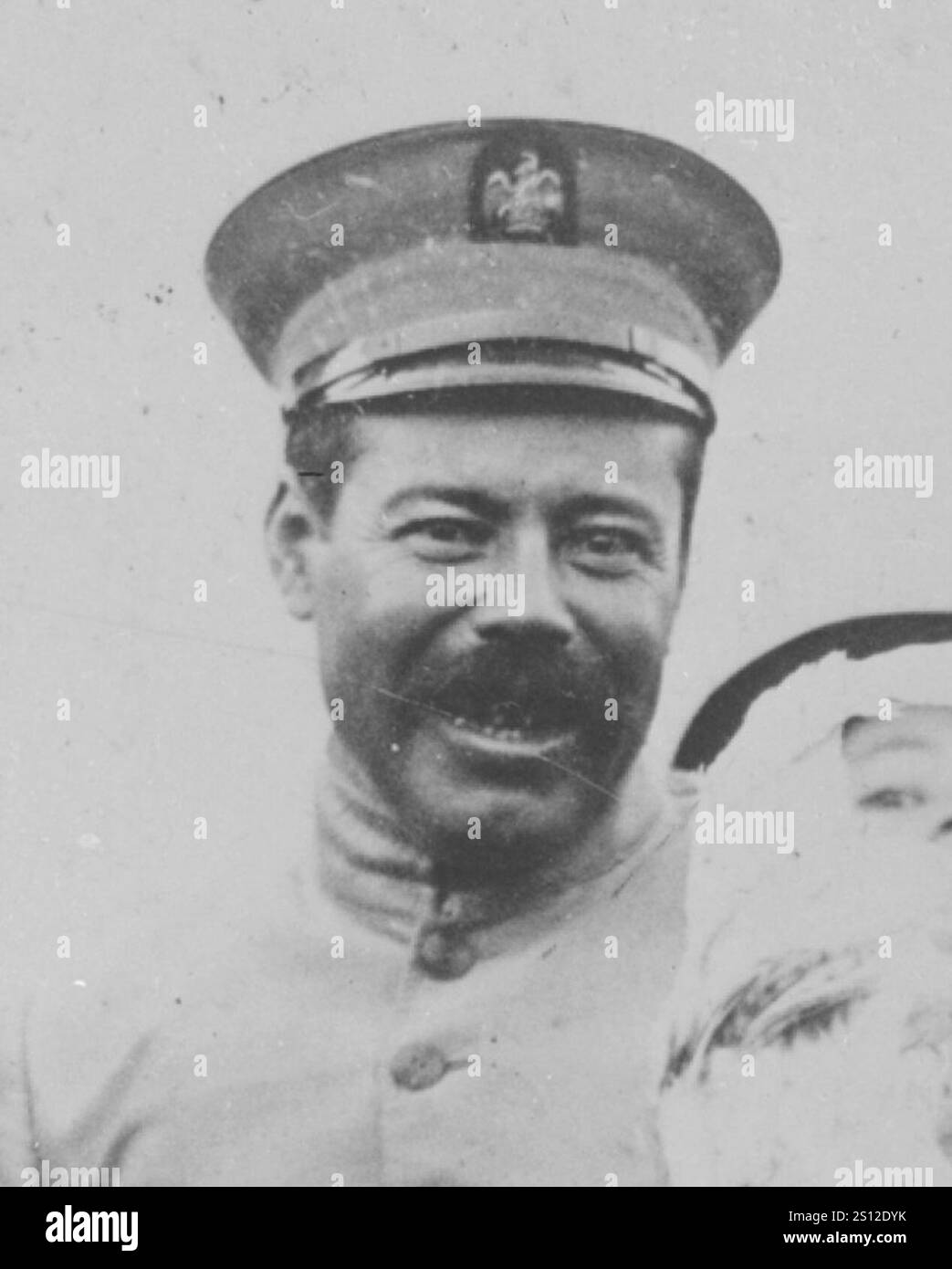 Face detail of Pancho Villa, from- Francisco Villa Raul Madero (cropped ...
