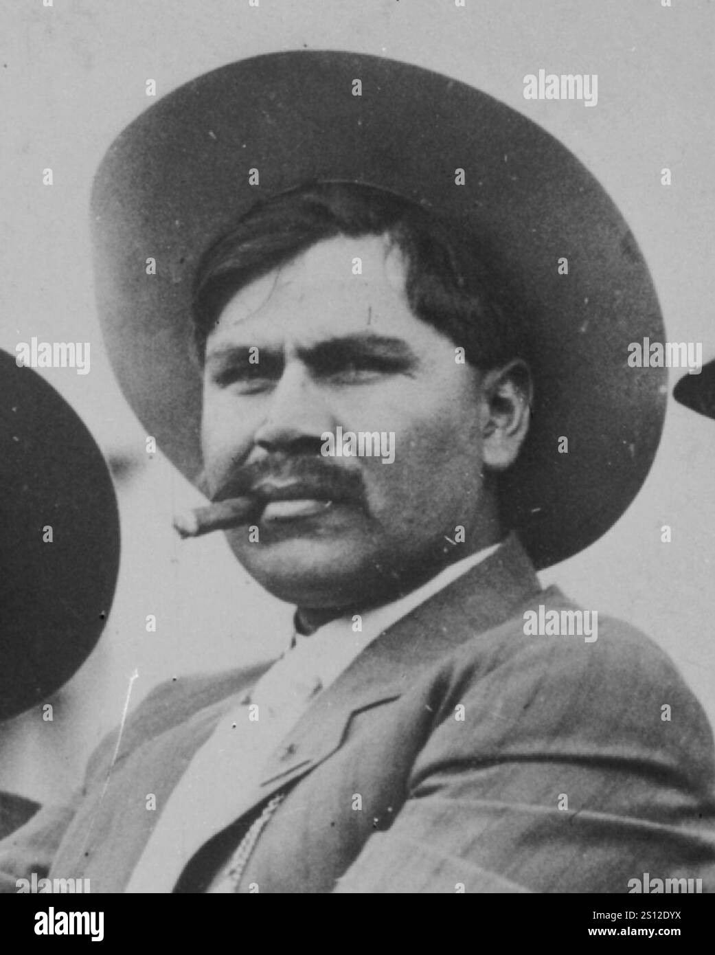 Face detail, Rodolfo Fierro, from- Francisco Villa Raul Madero (cropped ...