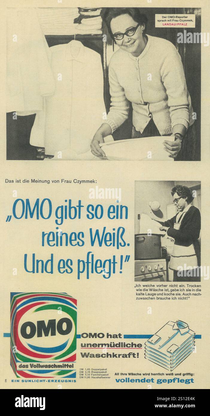 Laundry detergent 1960s hi-res stock photography and images - Alamy