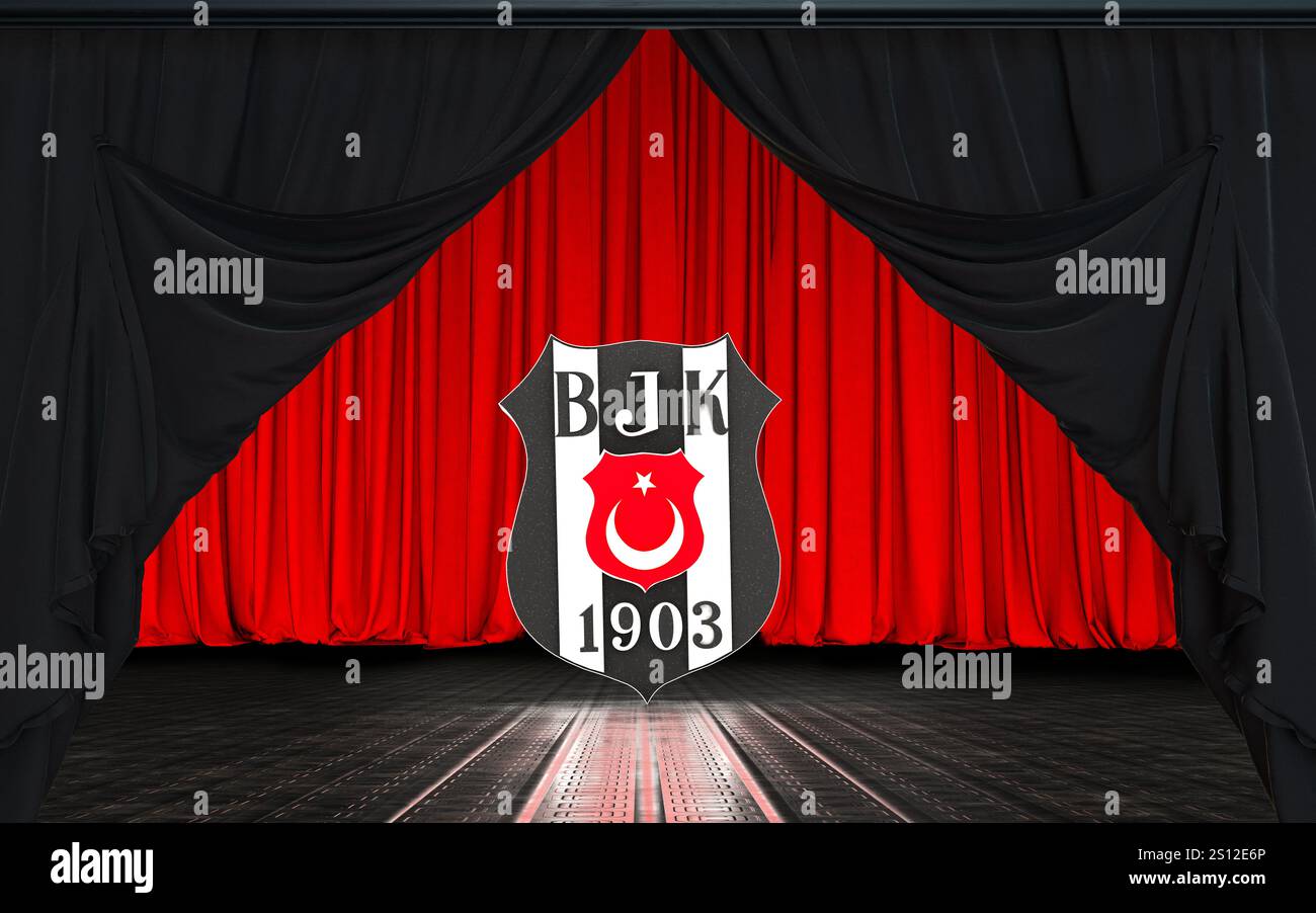 Besiktas JK, Besiktas Gymnastics Club - BJK Visual Design Stock Photo ...