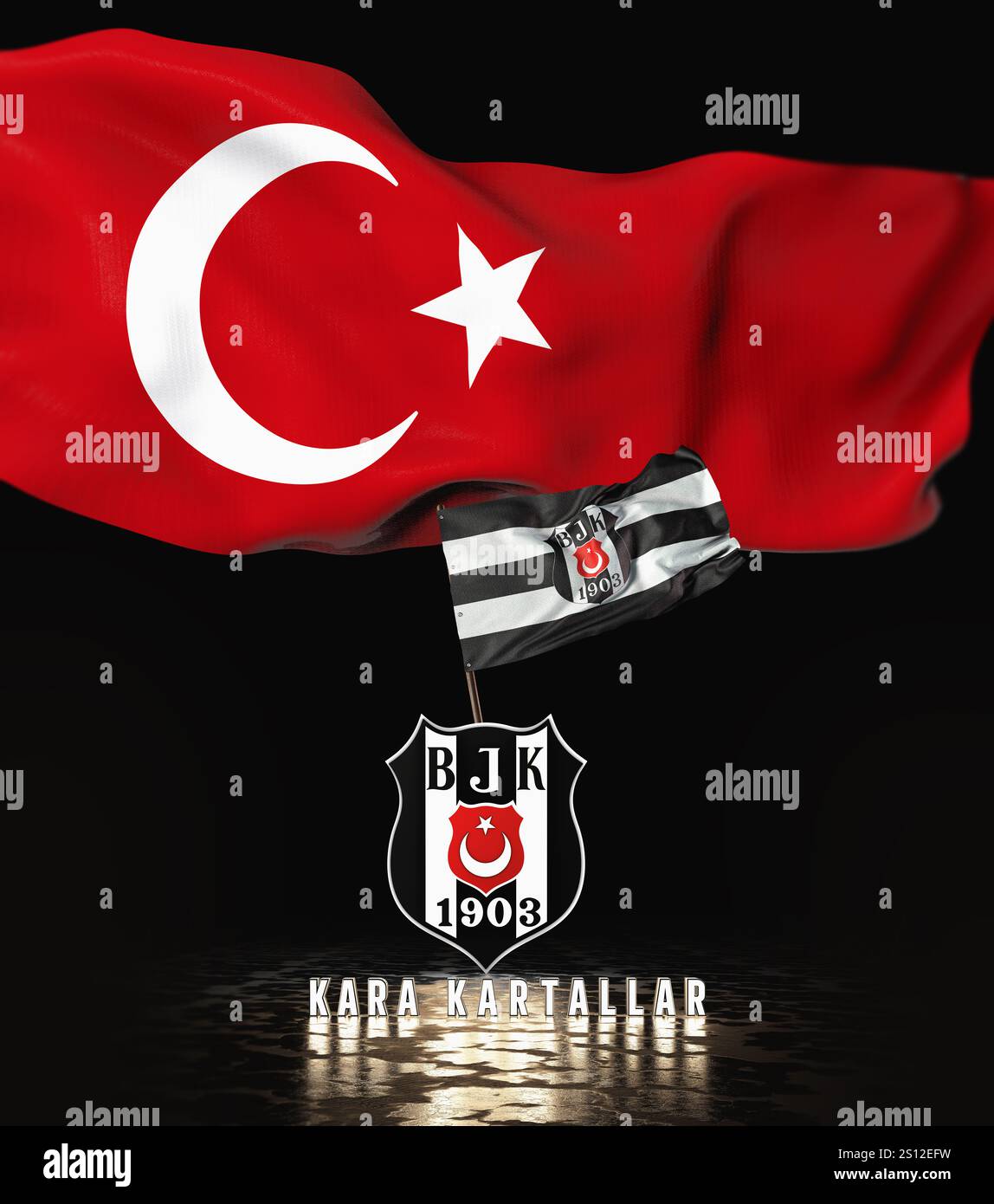 Besiktas JK, Besiktas Gymnastics Club - BJK Visual Design Stock Photo ...