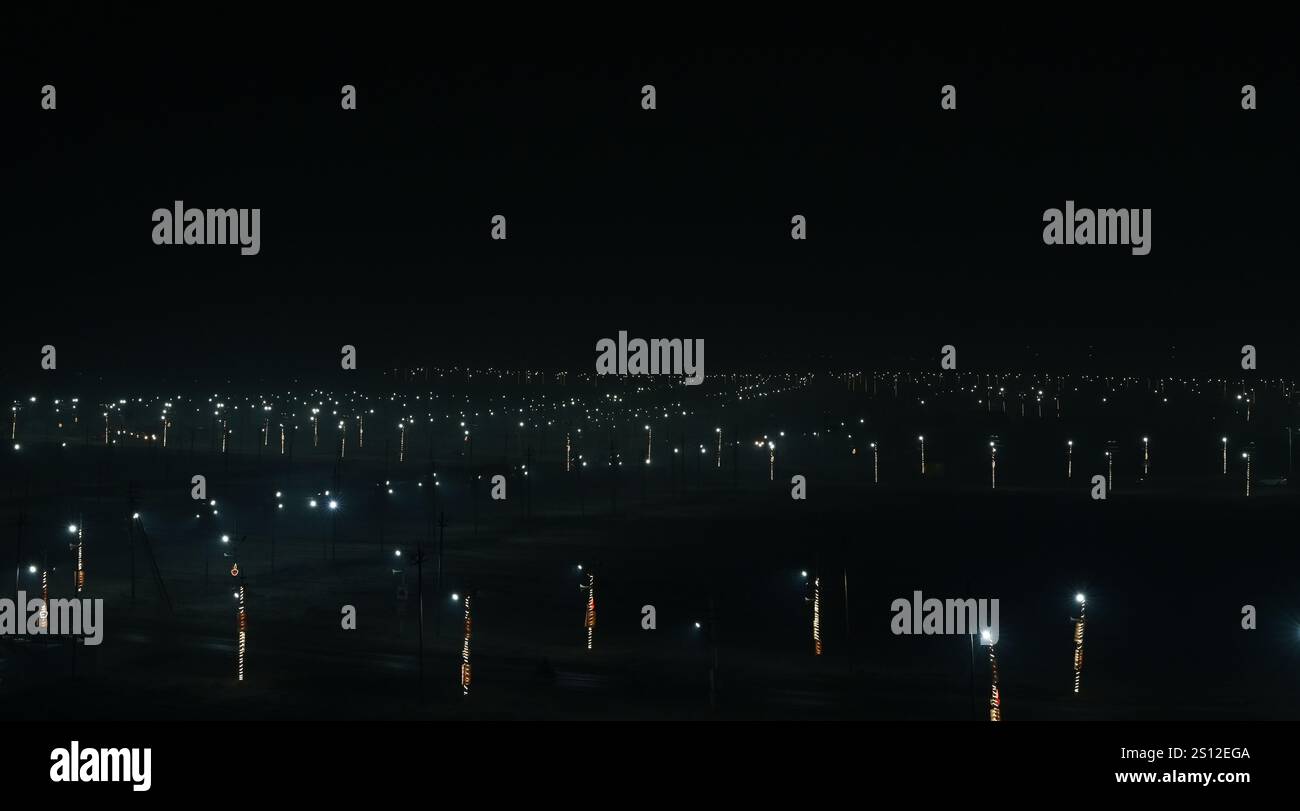 PRAYAGRAJ, INDIA - DECEMBER 30: Picture of Kumbh Mela ground in ...