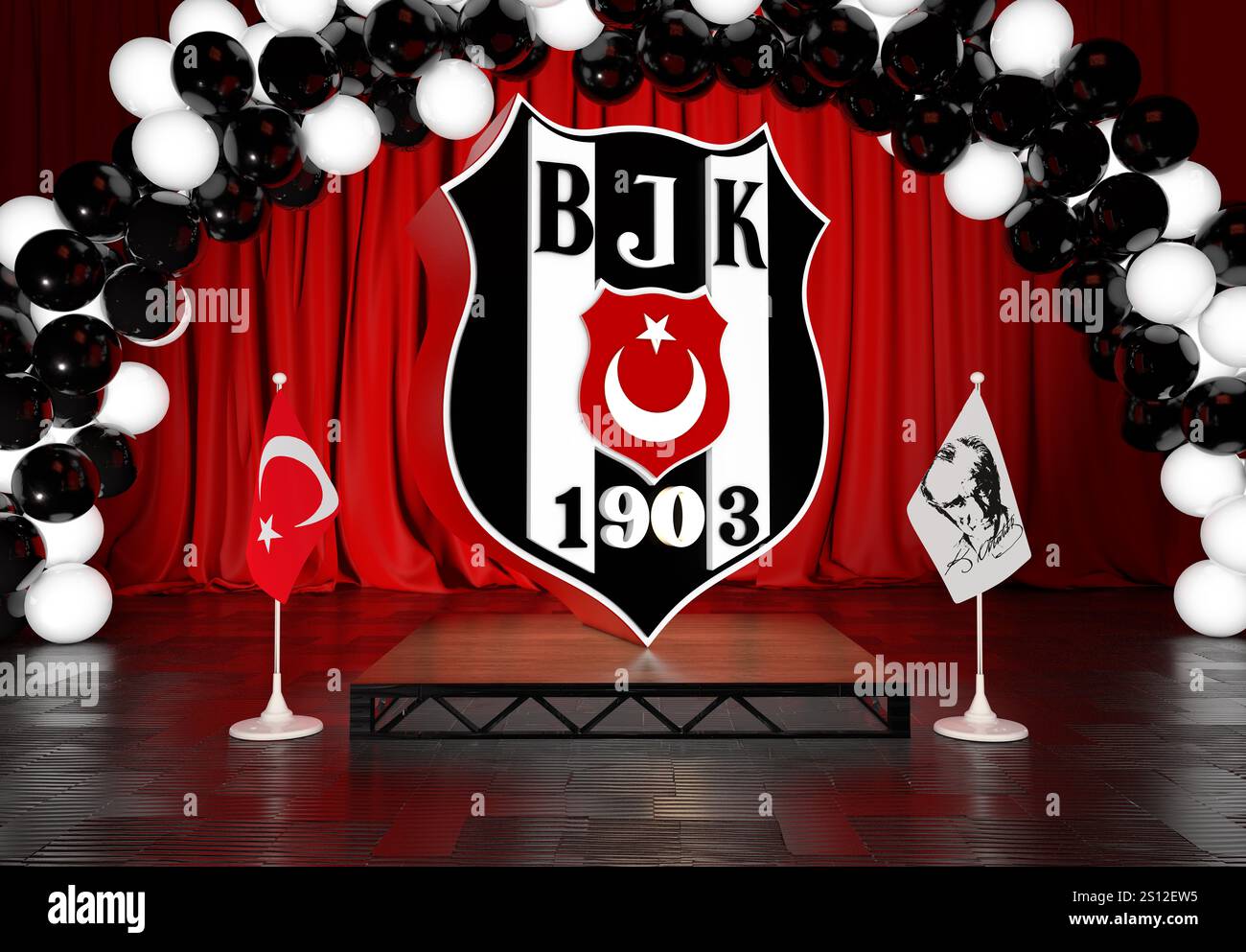 Besiktas JK, Besiktas Gymnastics Club - BJK Visual Design Stock Photo ...