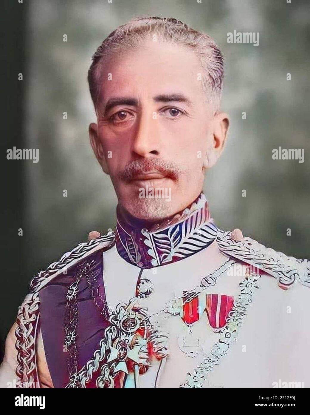 Faisal I, King of Syria and King of Iraq cropped-colored Stock Photo ...