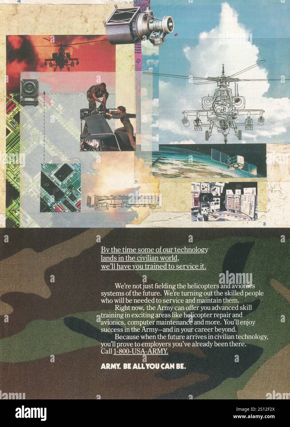 1995 U.S. Army Ad - "Technology In Civilian World Stock Photo - Alamy