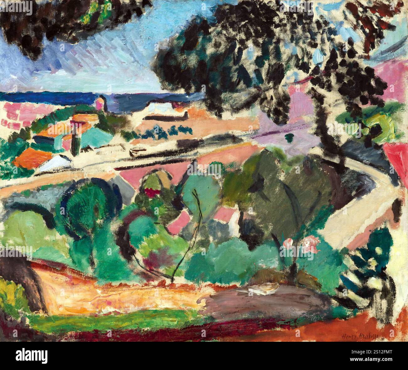 Art by Henri Matisse (1869-1954) Paysage de Collioure, c 1905–1907 Stock Photo - Alamy