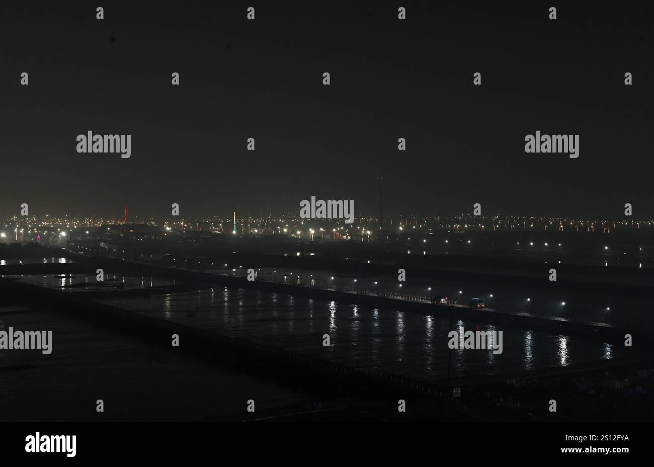 PRAYAGRAJ, INDIA - DECEMBER 30: Picture of Kumbh Mela ground in ...