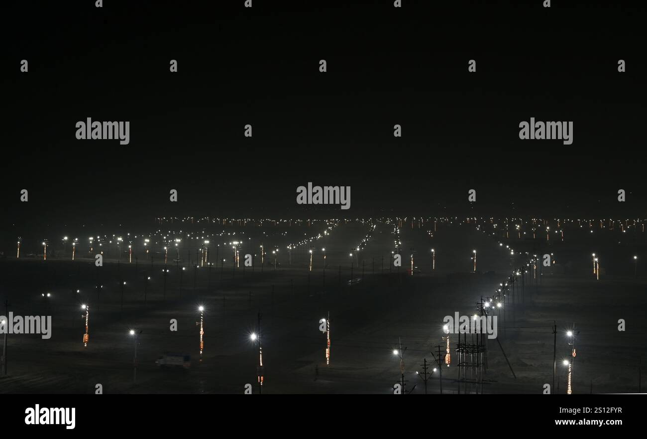 PRAYAGRAJ, INDIA - DECEMBER 30: Picture of Kumbh Mela ground in ...