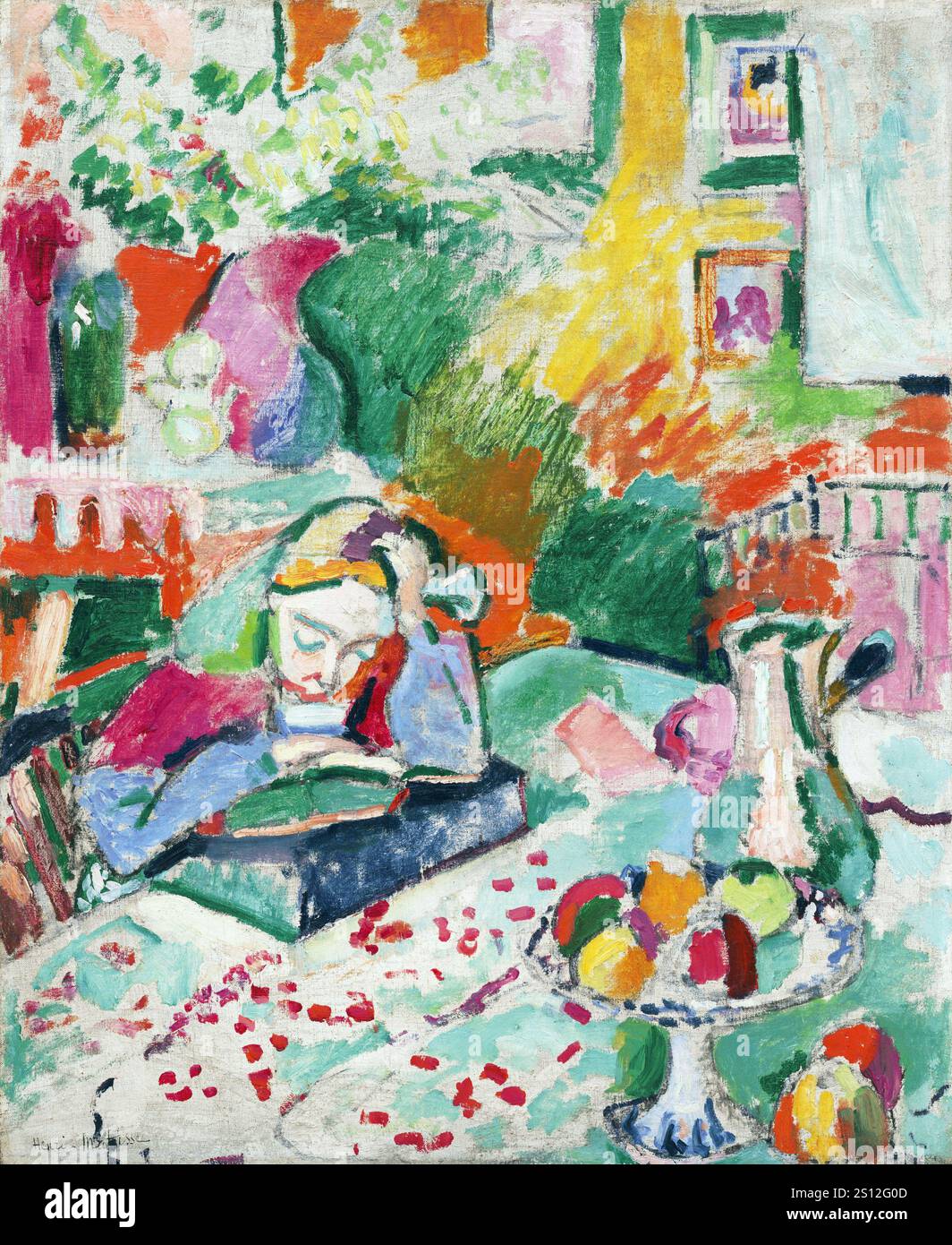 Henri Matisse. (French, 1869-1954). Interior with a Young Girl (Girl ...