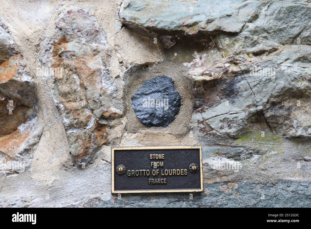 Stone from grotto of lourdes in france hi-res stock photography and ...