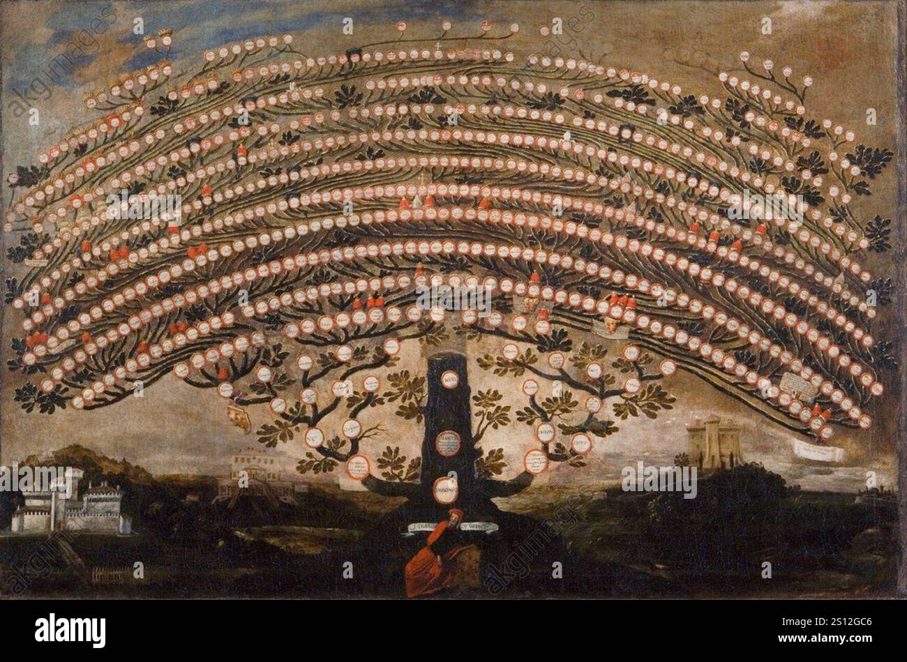 Family tree f House of de' Medici Stock Photo - Alamy